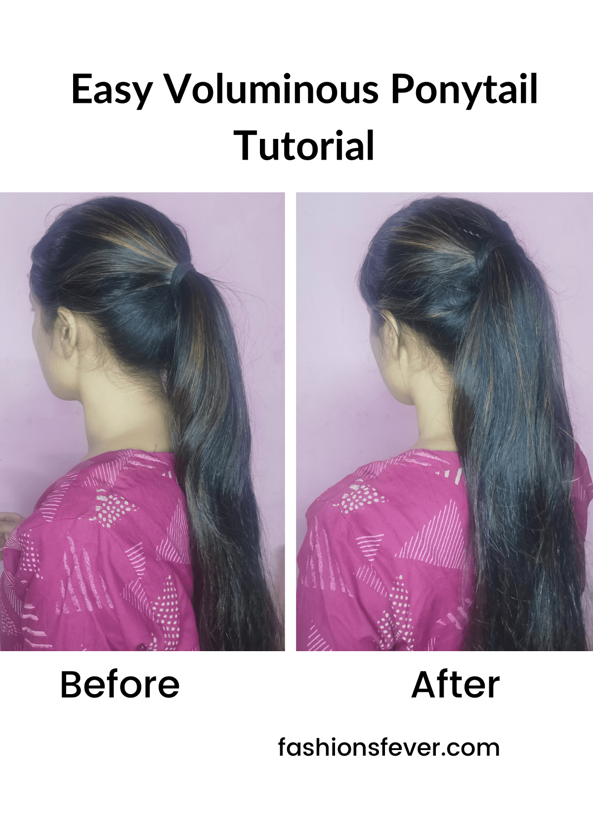 How To Make A Voluminous Ponytail - Amp Up Your Pony Style - Fashion's ...