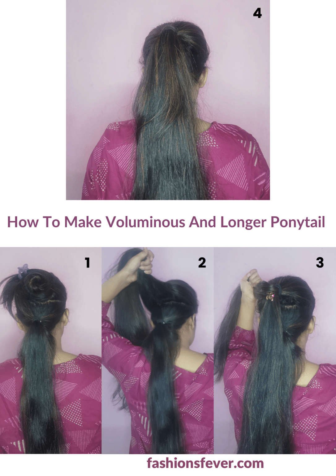 How To Make A Voluminous Ponytail - Amp Up Your Pony Style - Fashion's ...