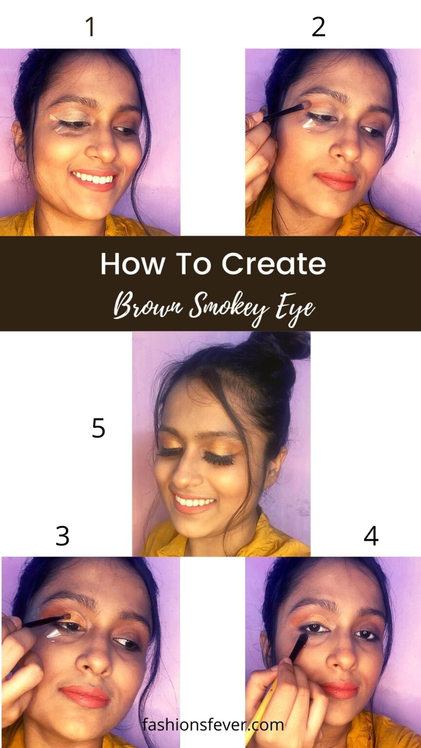 How To: Brown Smokey Eye Makeup Look Tutorial In Easy Steps - Fashion's ...