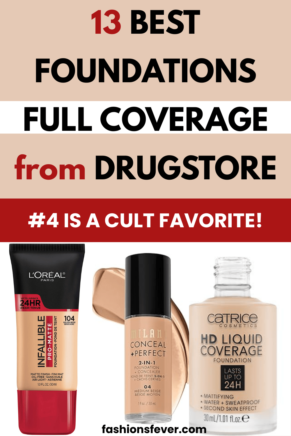 13 Best Full Coverage Drugstore Foundations Of 2025 - Fashion's Fever